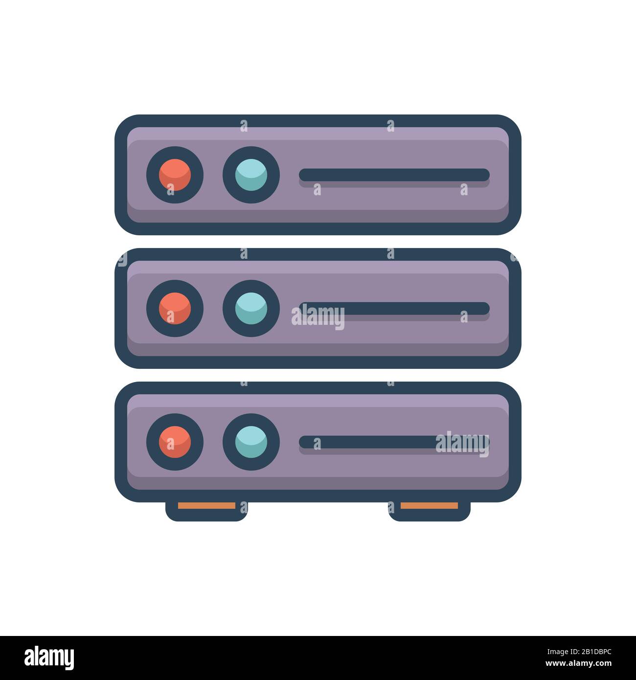 Illustration for Datacenter Stock Vector Image & Art - Alamy