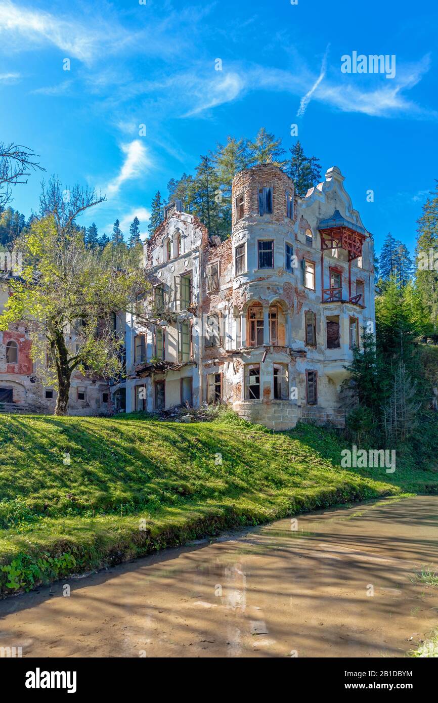 Ruins of Wildbad Innichen, South Tyrol Stock Photo - Alamy