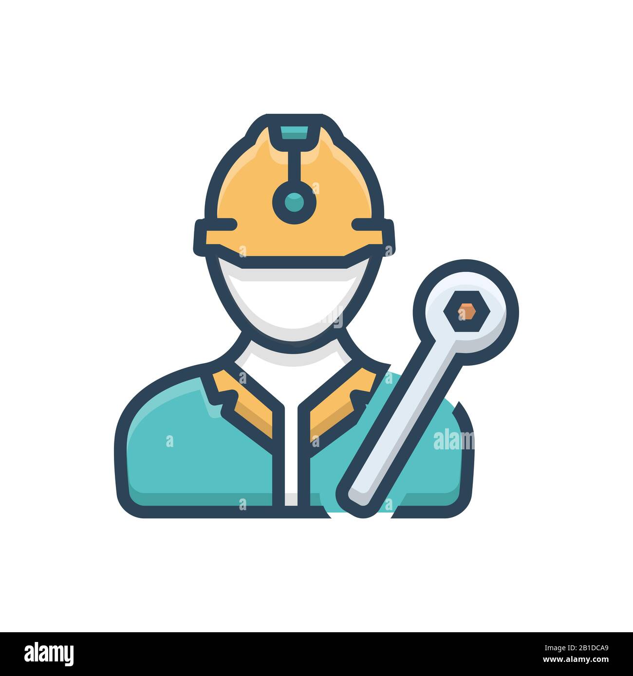 Worker icon logo sign Stock Vector Images - Alamy