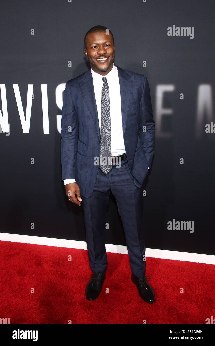 Hollywood, Ca. 24th Feb, 2020. Edwin Hodge, at The Invisible Man ...