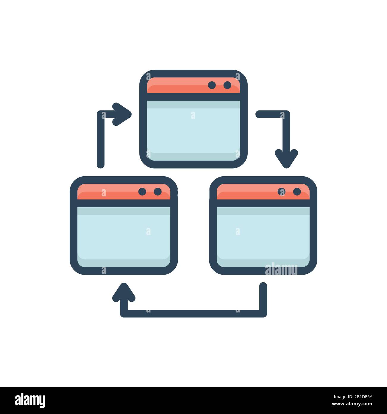 Icon webpage browser Cut Out Stock Images & Pictures - Alamy