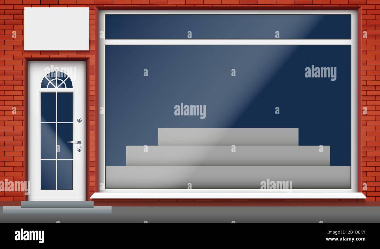 Showcase facade Stock Vector Images - Alamy