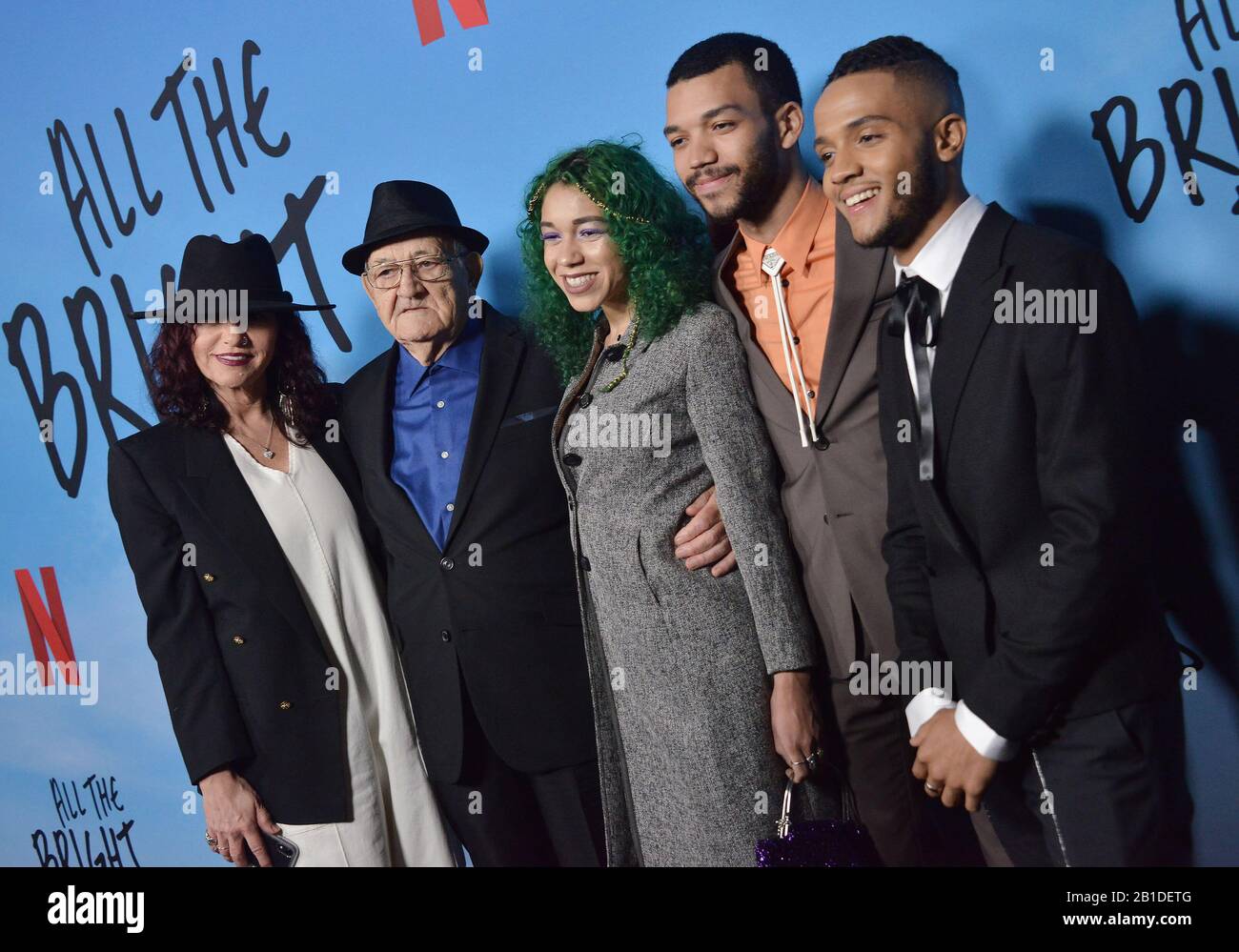 Justice Smith and Family at the Netflix’s ALL THE BRIGHT PLACES ...