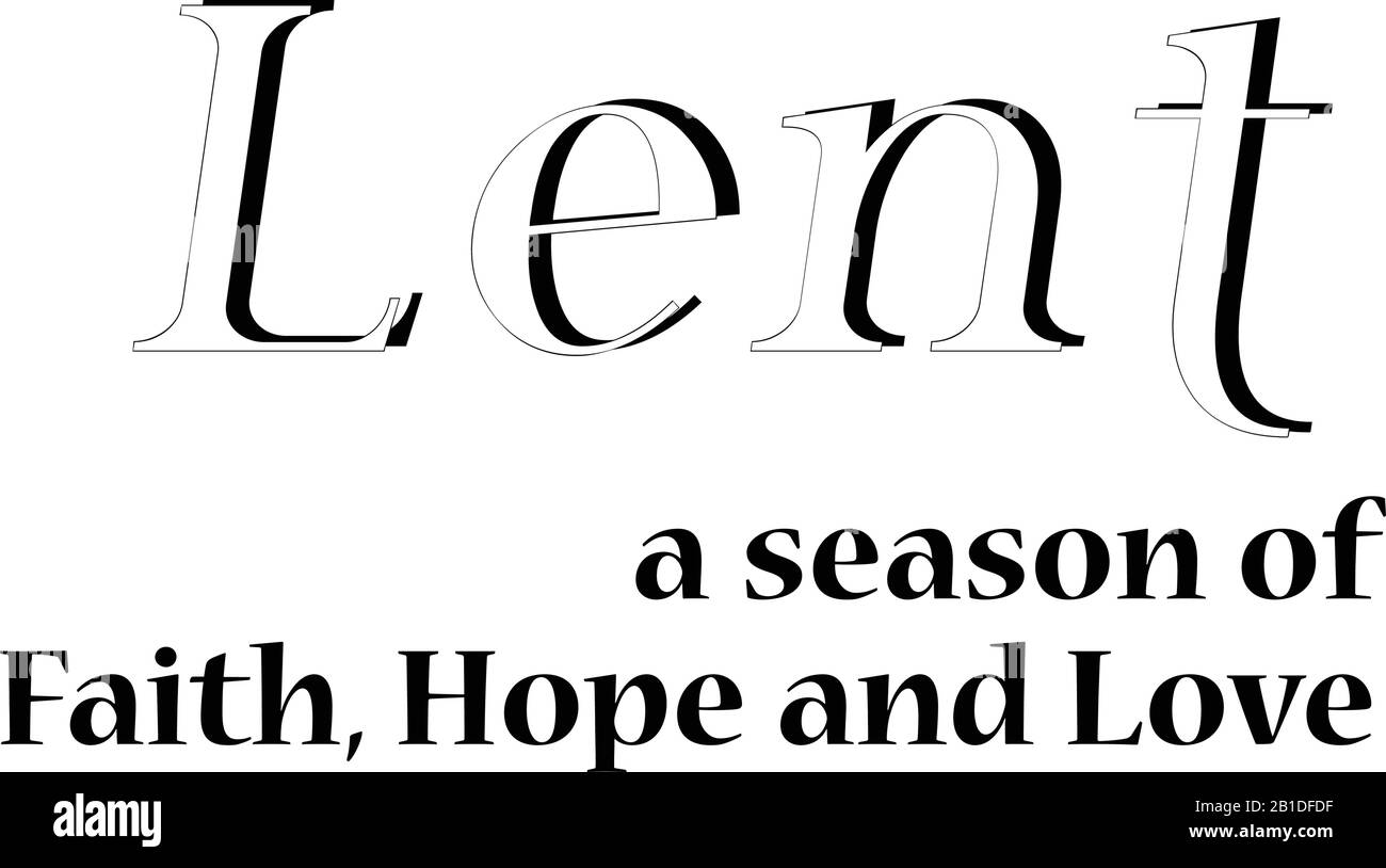 Lenten Stock Vector Images - Alamy