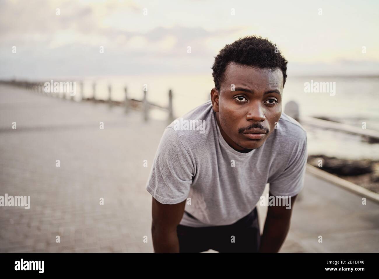 Jogging and taking rest hi-res stock photography and images - Alamy