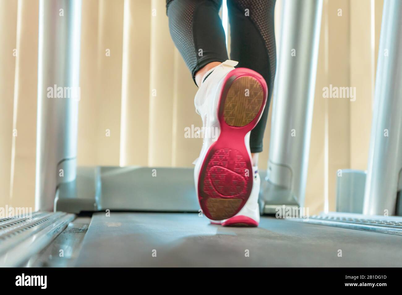 Treadmill workout, female, fit athlete hi-res stock photography and ...