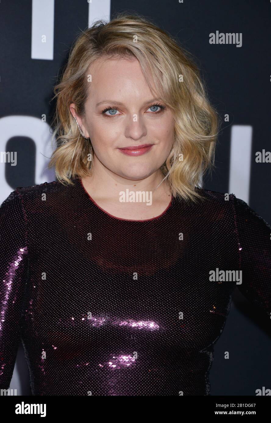 Los Angeles, USA. 25th Feb, 2020. Elizabeth Moss 023 attends the ...