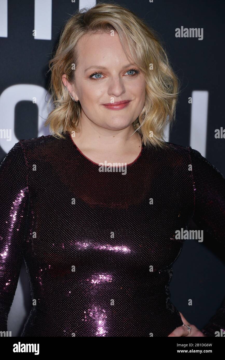 Los Angeles, USA. 25th Feb, 2020. Elizabeth Moss 022 attends the ...
