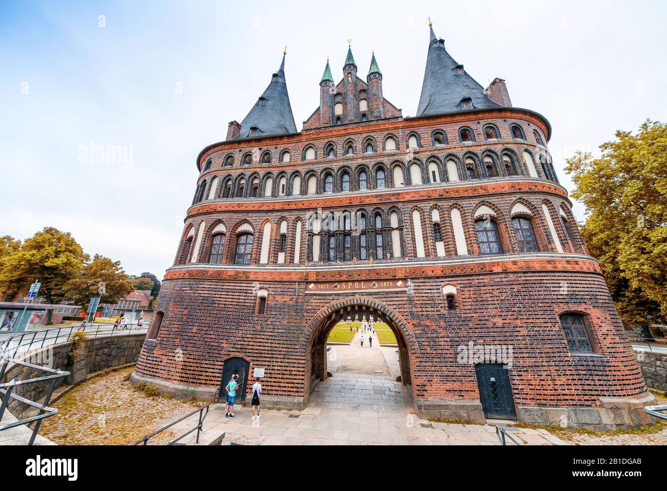 Lubeck, Germany. Ancient medieval buildings Stock Photo - Alamy