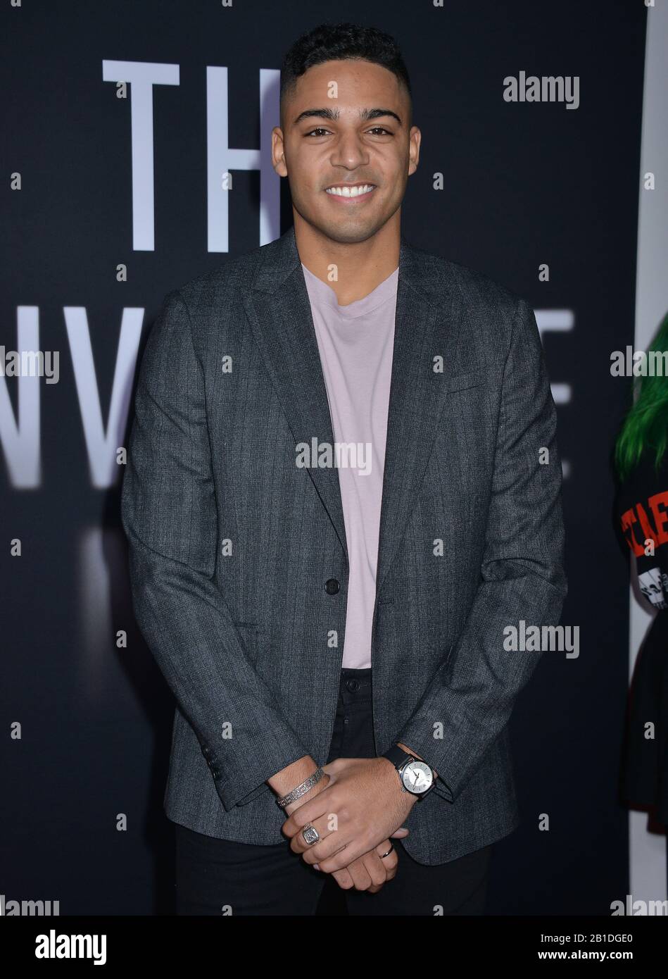 Los Angeles, USA. 25th Feb, 2020. Michael Evans Behling attends the ...