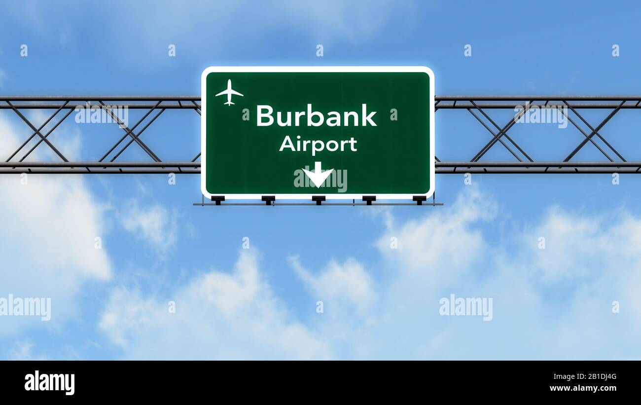 Burbank airport sign hi-res stock photography and images - Alamy