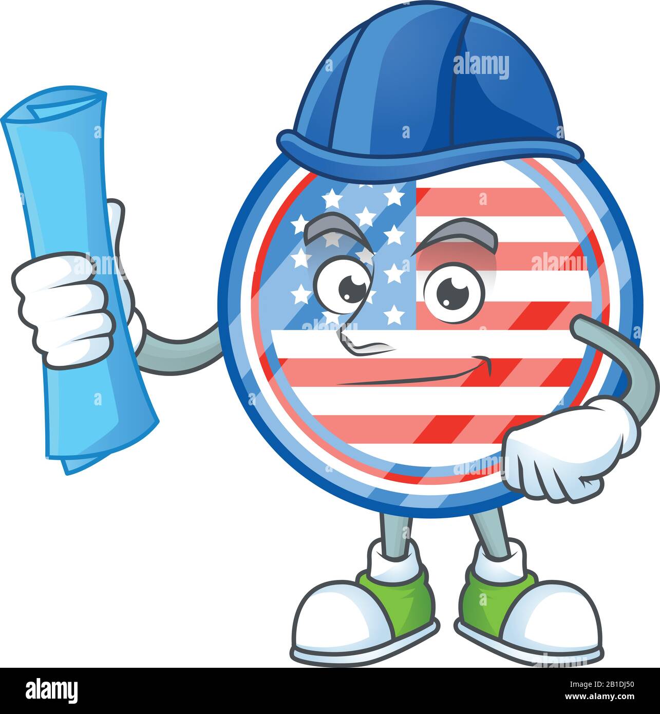 Elegant Architect circle badges USA having blue prints and blue helmet ...
