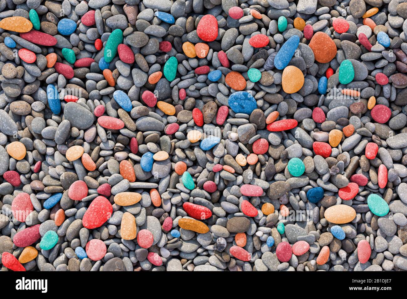 Pebble coast, colored pebbles, beach, decorative, aqua blue, lush lava ...