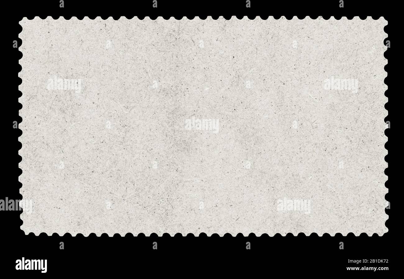 Blank postage stamp - Isolated on Black Stock Photo - Alamy