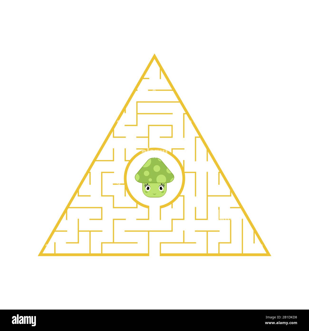 Funny maze. Game for kids. Puzzle for children. Cartoon style ...