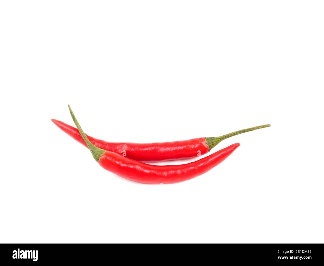 Red chili pods isolated on white background. Indian cuisine, ayurveda ...