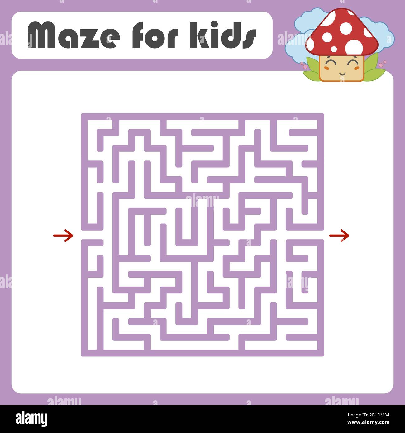 Maze. Game for kids. Funny labyrinth. Education developing worksheet ...