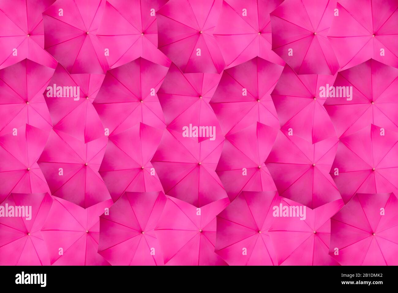 Pink umbrella pattern arrangement. Top view creative umbrella ...