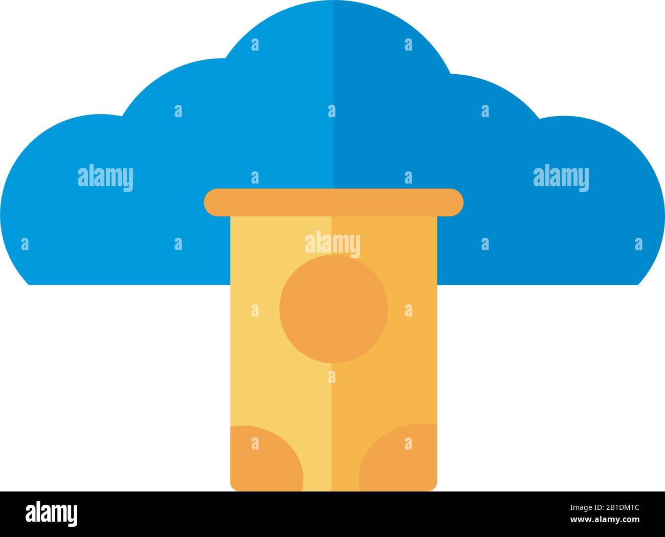 cloud computing with hard disk flat style Stock Vector Image & Art - Alamy