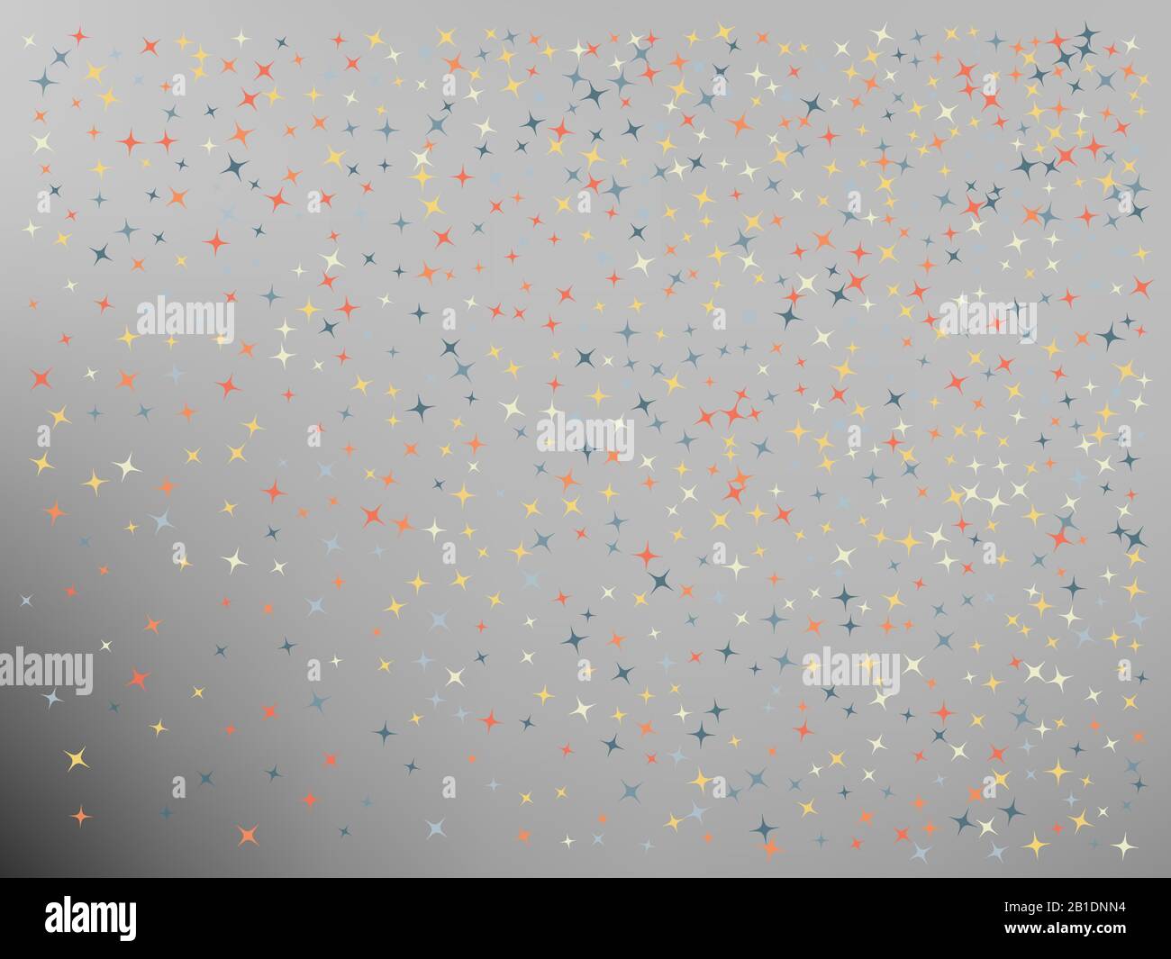 White neutral colored background. Stars confetti. Creative colorific ...