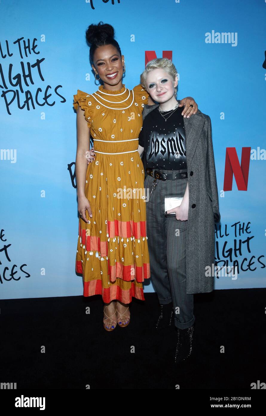 Hollywood, California, USA. 24th Feb, 2020. Jaz Sinclair, Lachlan ...