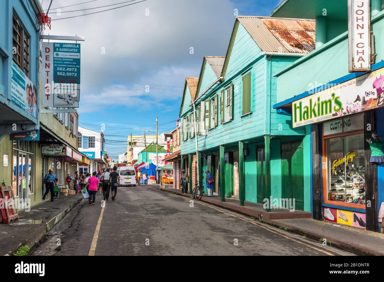 Street in st johns antigua hi-res stock photography and images - Alamy