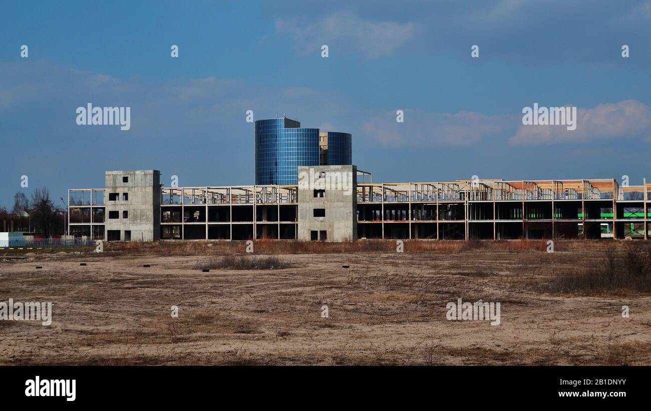 unfinished building, shopping center Stock Photo - Alamy