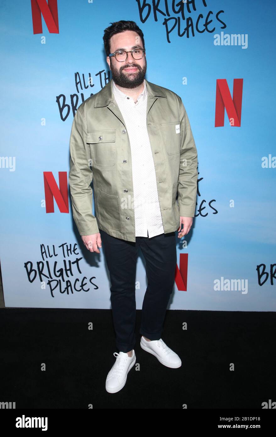 Hollywood, Ca. 24th Feb, 2020. Brett Haley, at Netflix's All the Bright ...