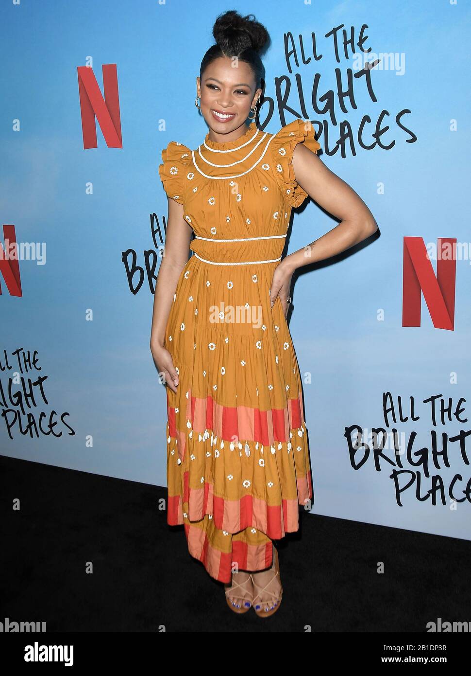 Jaz Sinclair arrives at the Netflix’s ALL THE BRIGHT PLACES Screening ...