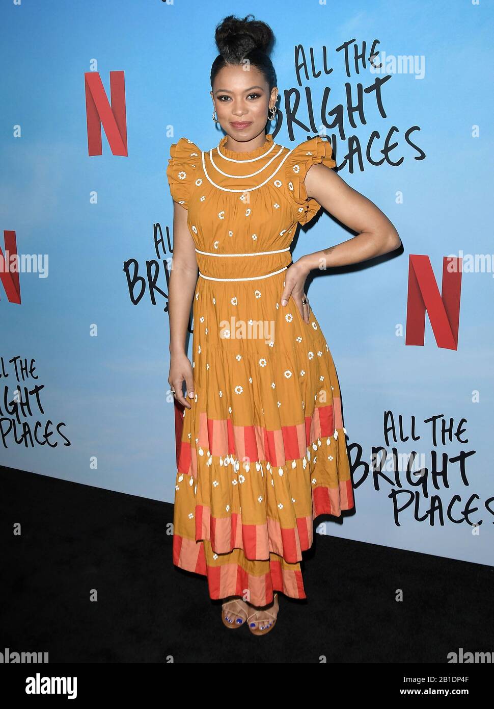 Jaz Sinclair arrives at the Netflix’s ALL THE BRIGHT PLACES Screening ...