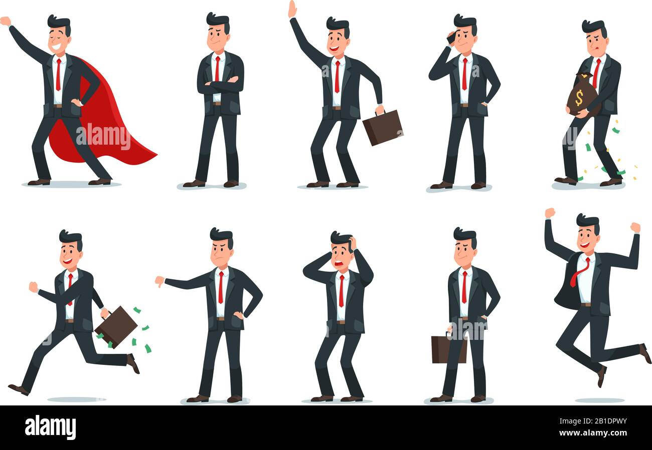 Cartoon office man hi-res stock photography and images - Alamy