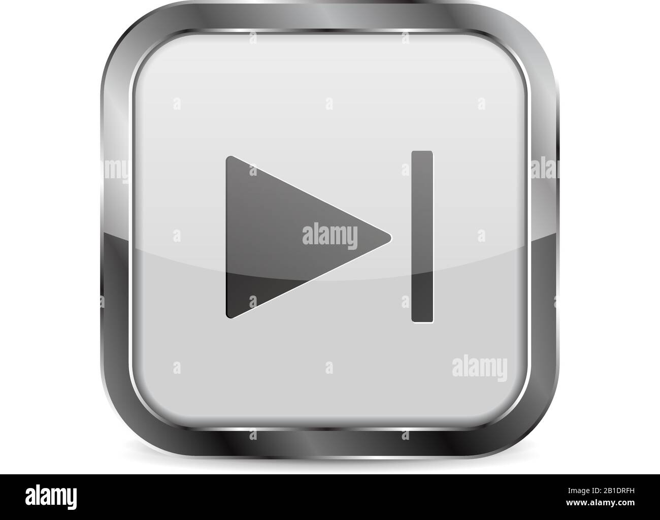 White glass media button. Square pause sign Stock Vector Image & Art ...