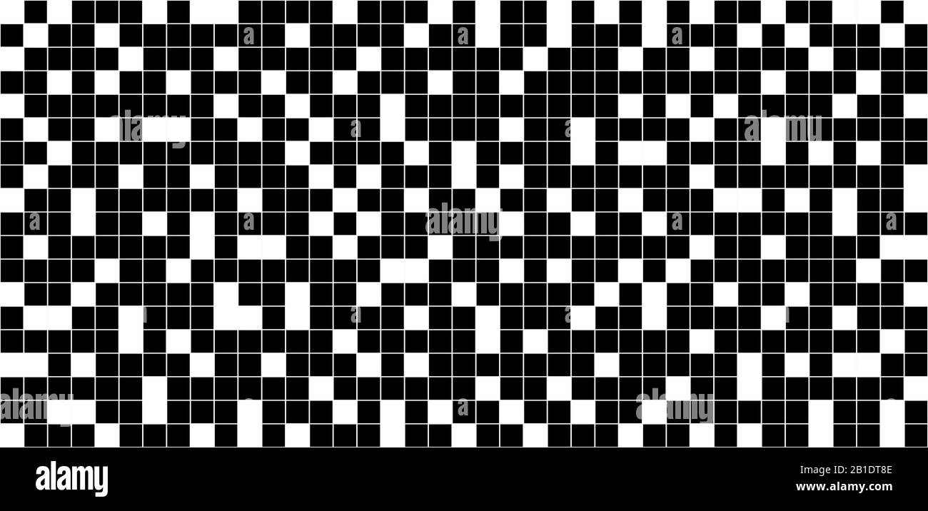 Abstract background black and white checkered grid pattern. Vector ...