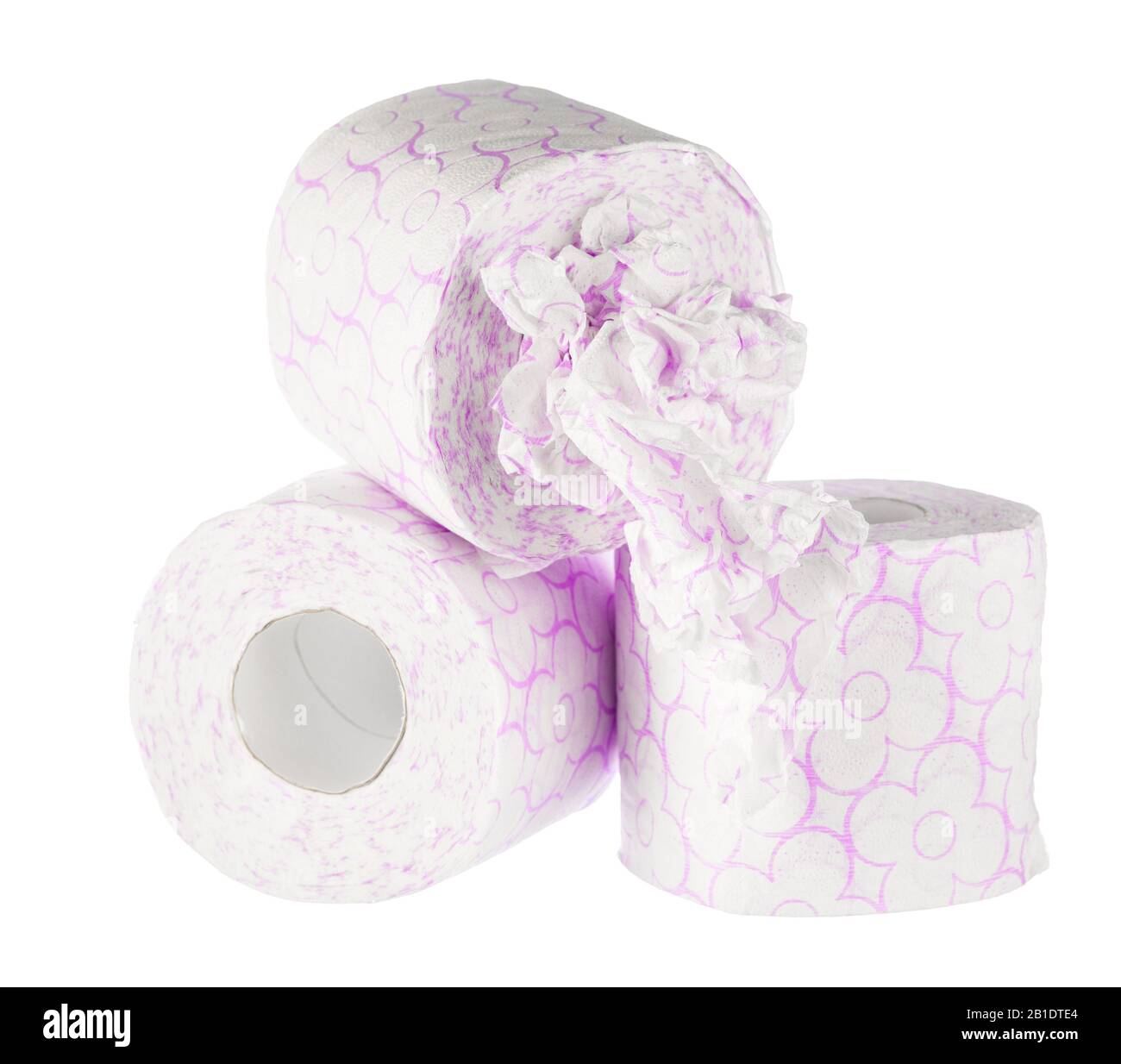 toilet paper isolated on white background. Creative photo Stock Photo ...