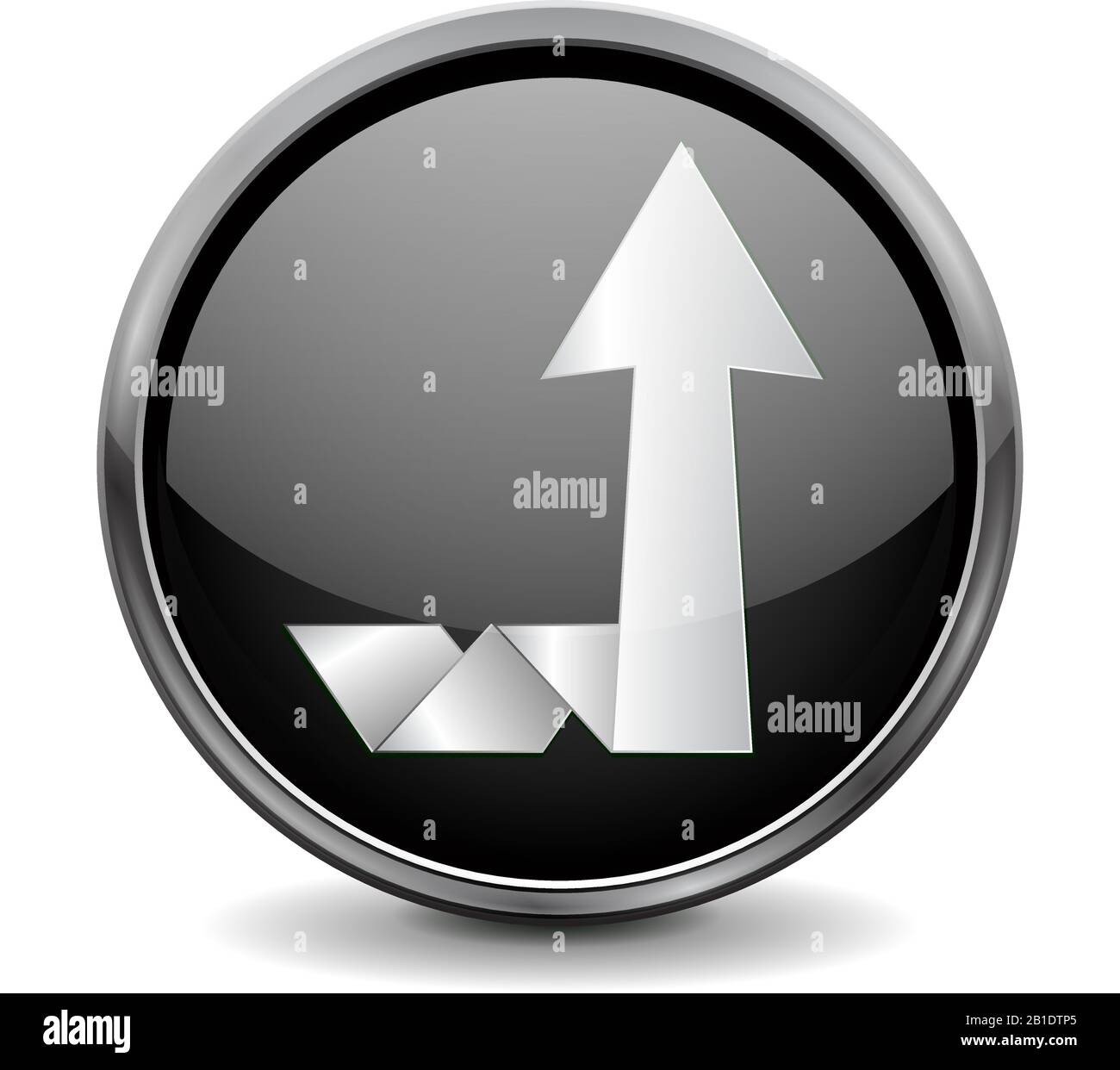 Push arrow Stock Vector Images - Alamy