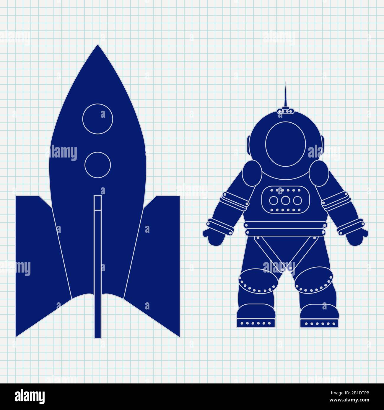 Blue technology space shuttle background Stock Vector Images - Alamy