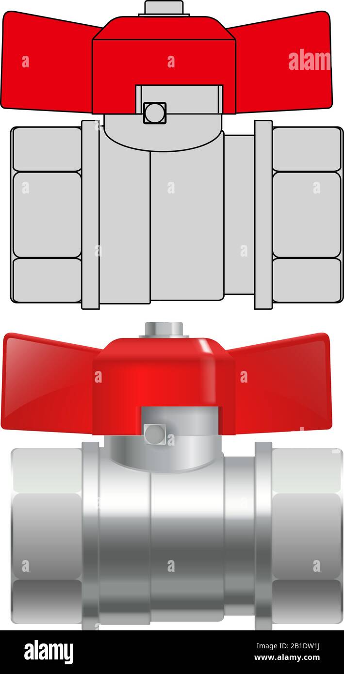 Gas pipe fittings Stock Vector Images - Alamy
