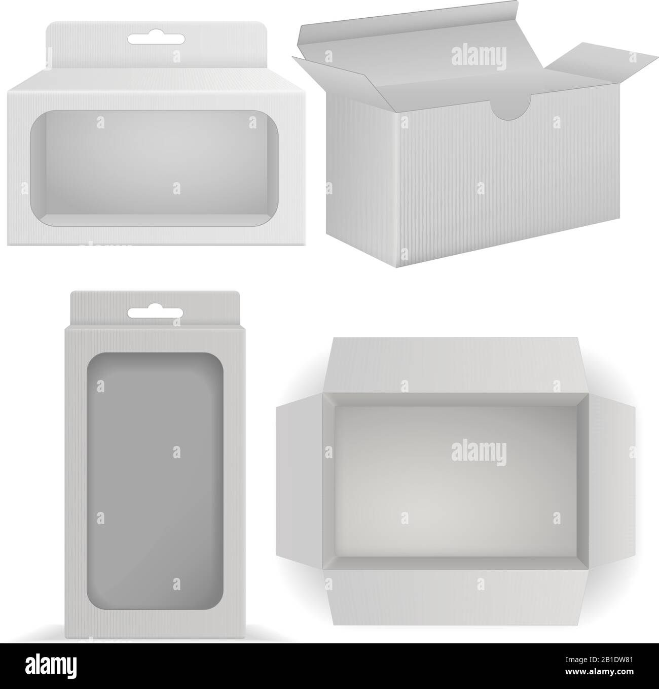 Boxes for display window Stock Vector Images - Alamy