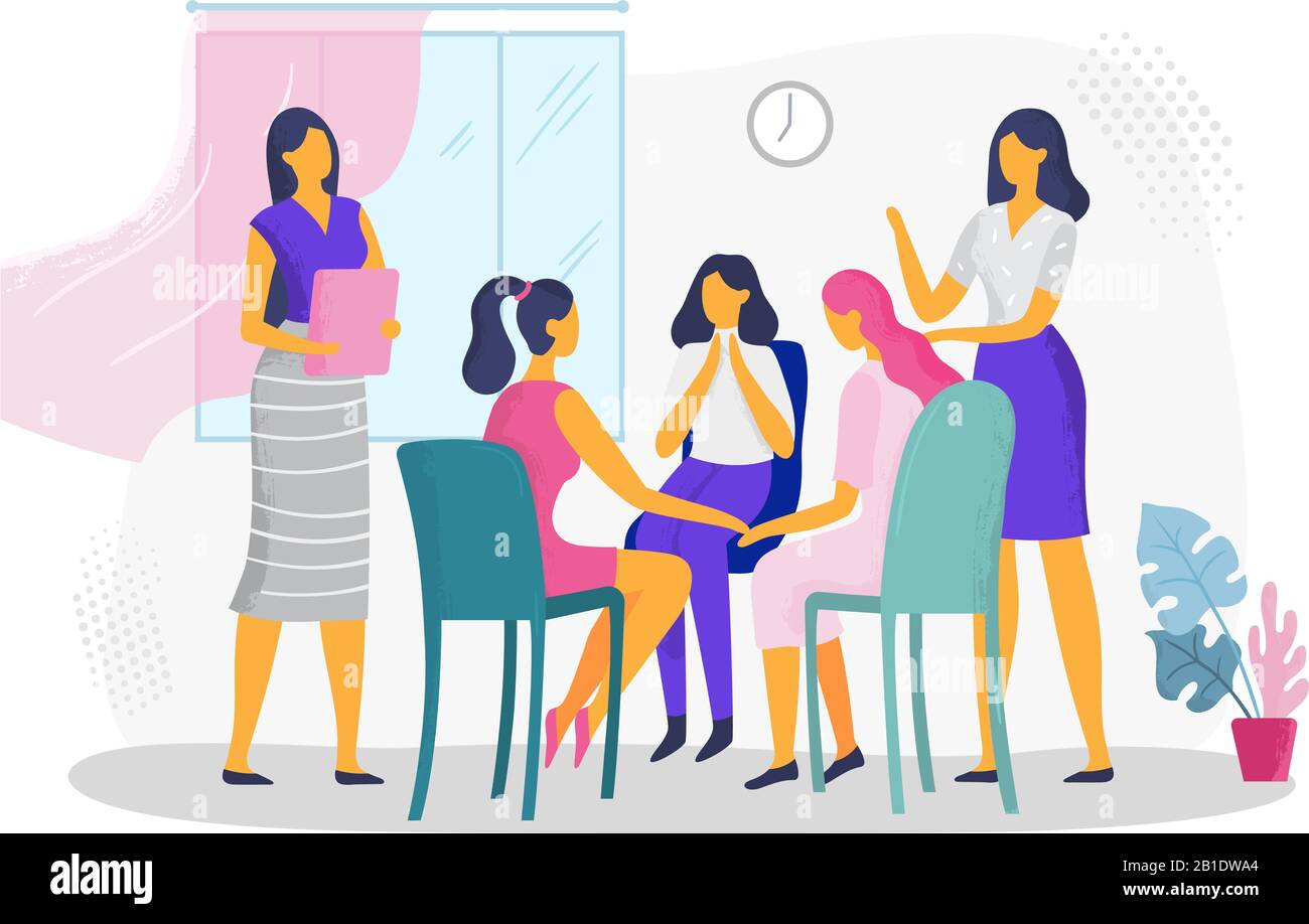 Psychological therapy for women. Female psychotherapeutic support group ...