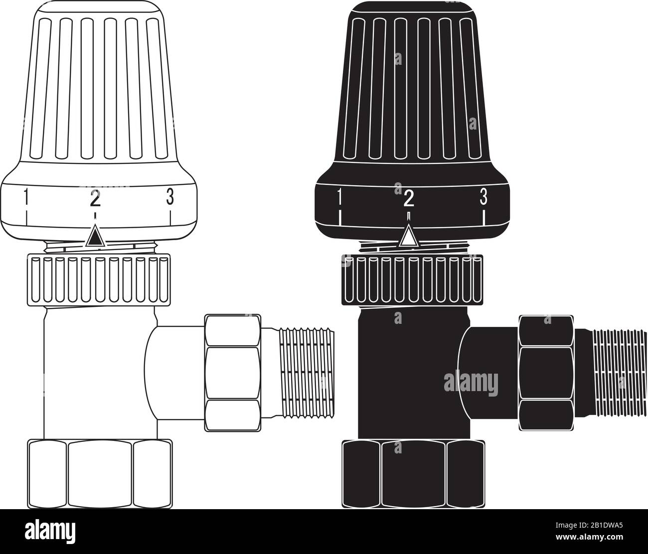Water tap. Outline drawing Stock Vector Image & Art - Alamy