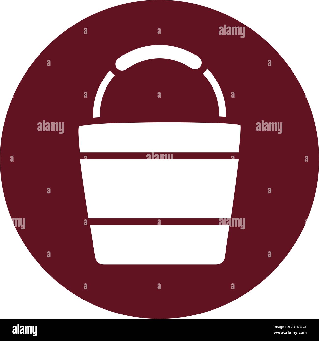 sand bucket block style icon Stock Vector Image & Art - Alamy