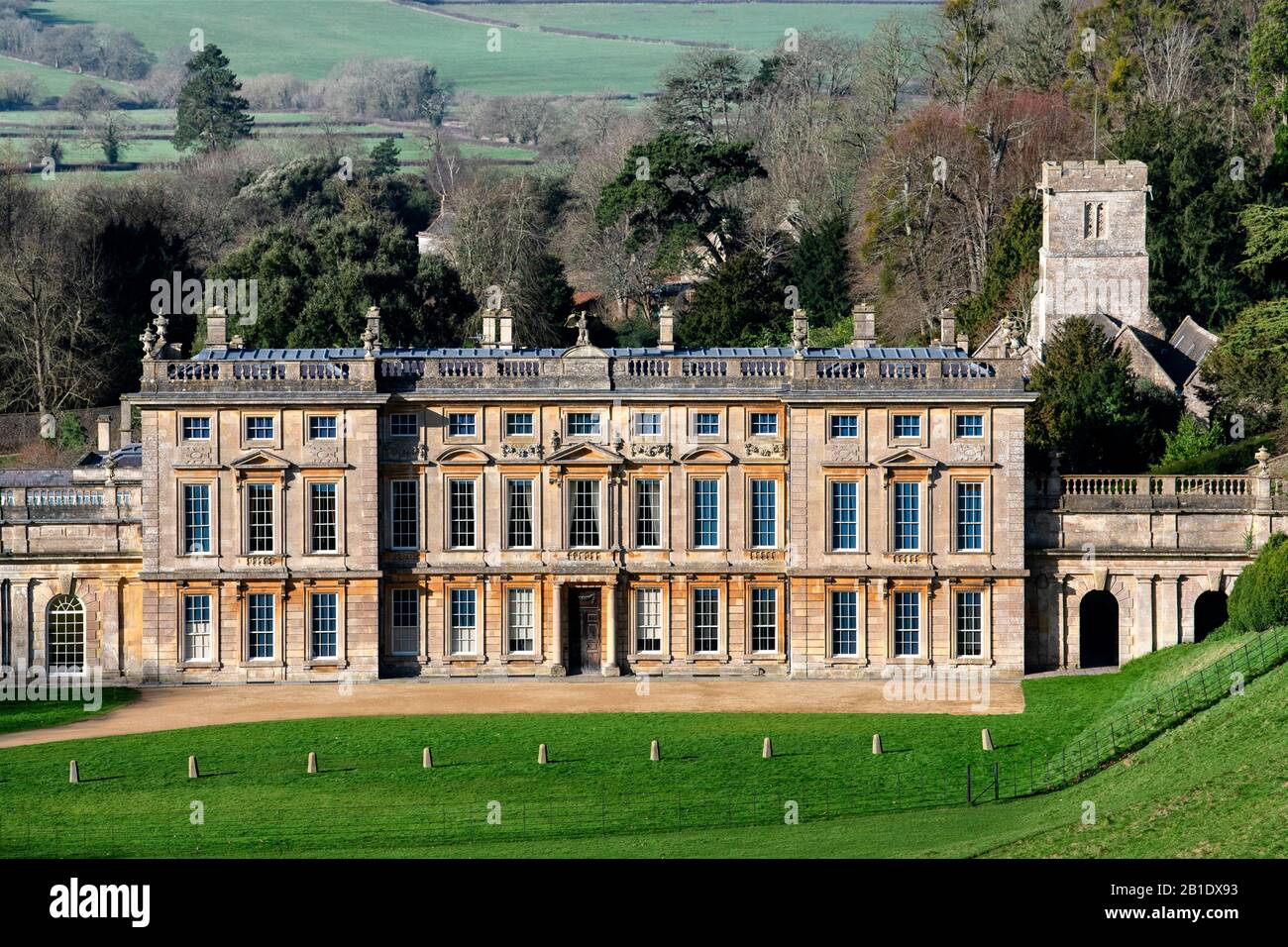 Dyrham Park is a baroque country house in an ancient deer park near the ...