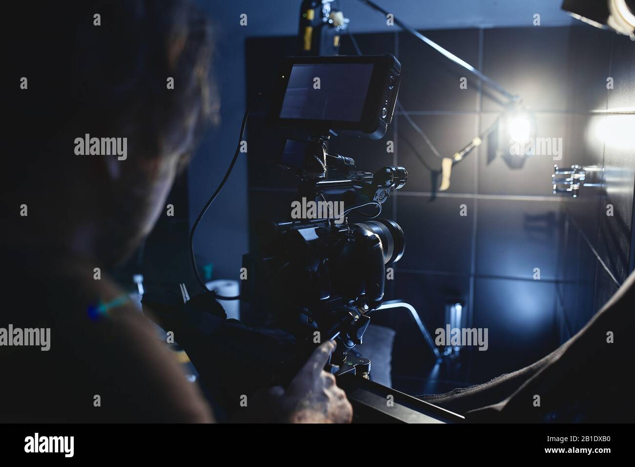 Creating a film set hi-res stock photography and images - Alamy