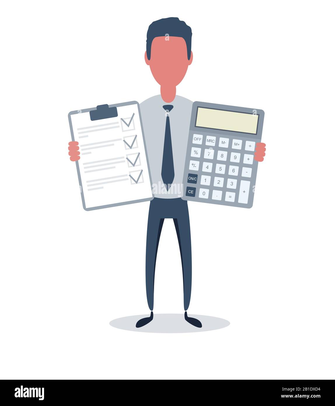 Male Accountant Cartoon