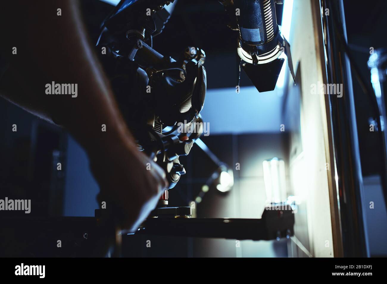 Video Production Backstage Behind The Scenes Of Creating Video Content A Professional Team Of