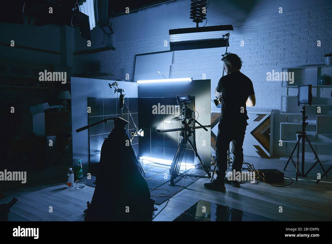Creating a film set hi-res stock photography and images - Alamy