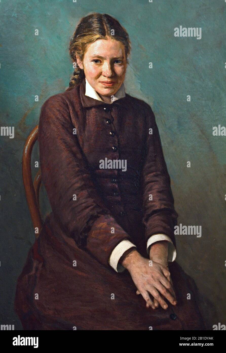 Girl student 1880 by nikolai alexandrovich yaroshenko hi-res stock ...