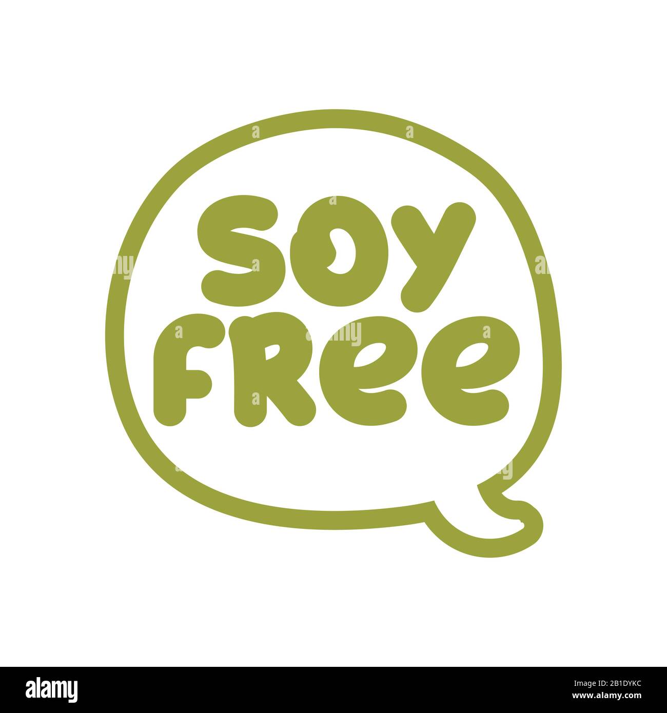 'soy free' - label. Handwritten calligraphy: restaurant, cafe menu ...