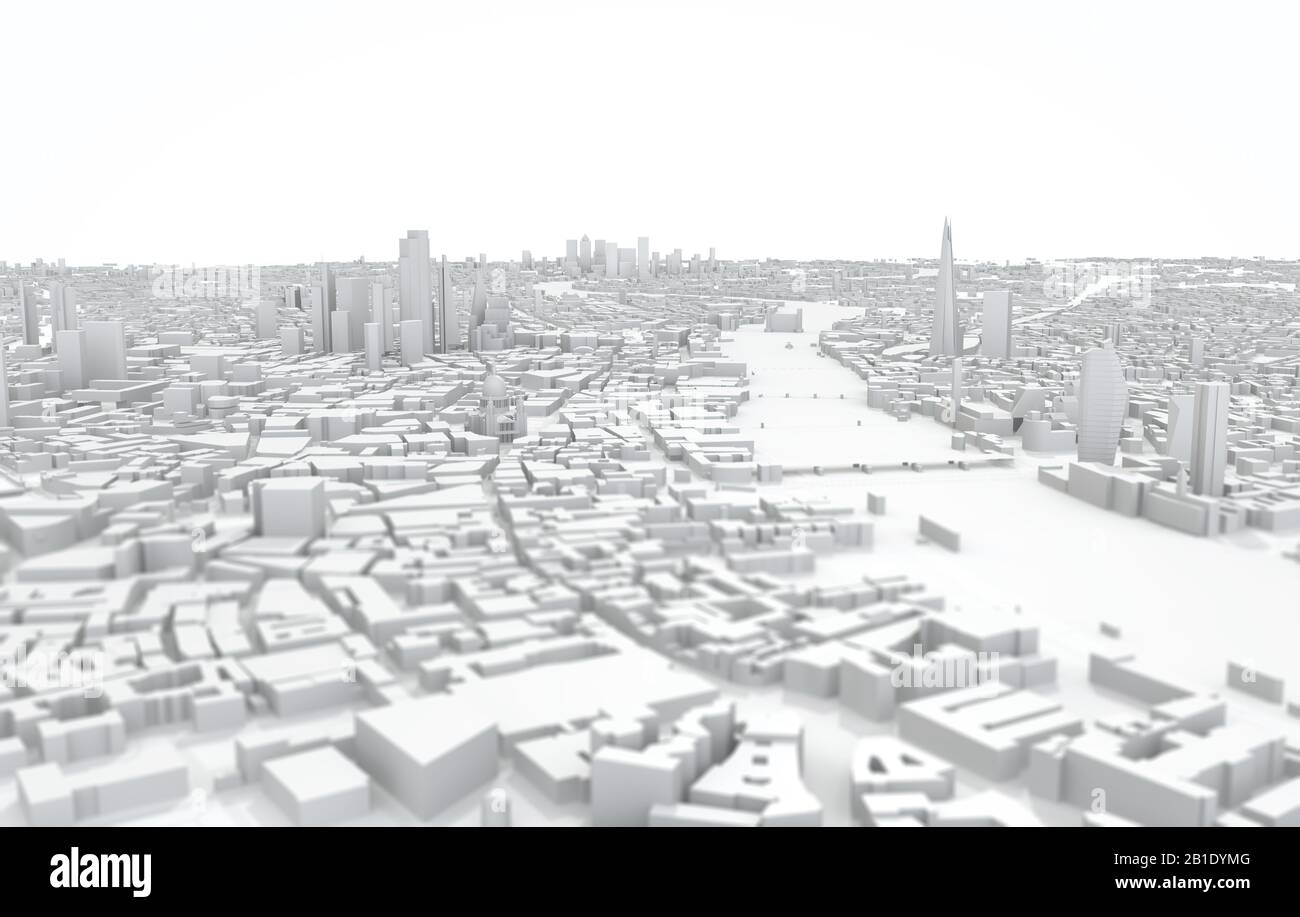 Aerial Map London High Resolution Stock Photography and Images - Alamy