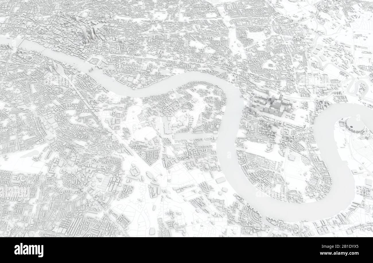 Aerial Map London High Resolution Stock Photography and Images - Alamy